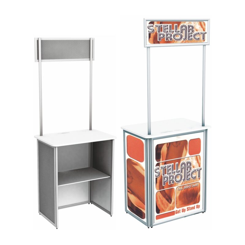 Folding Counter with Snap Frames - Ores Display